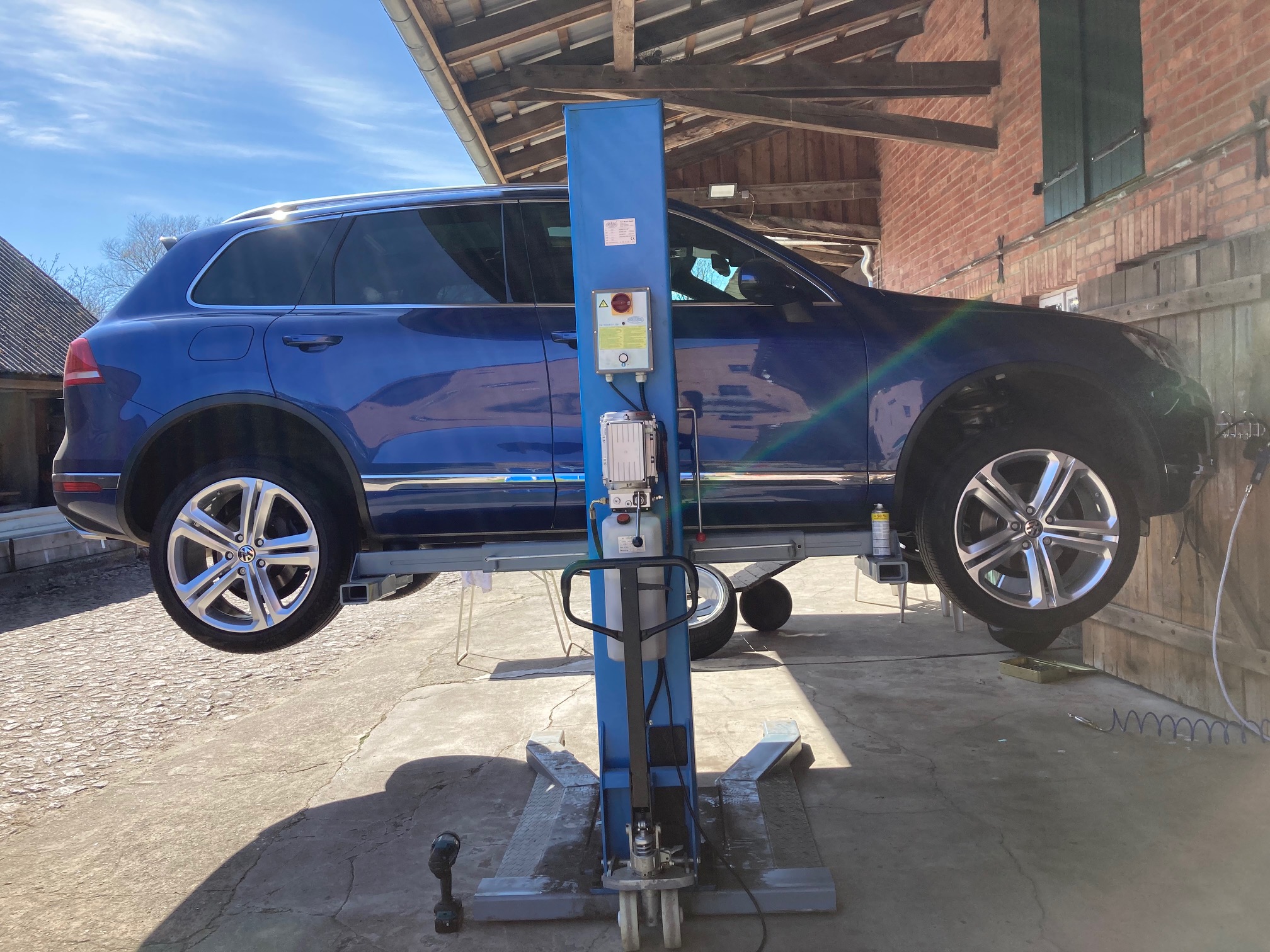 Räderwechsel - VW Touareg - Freunde